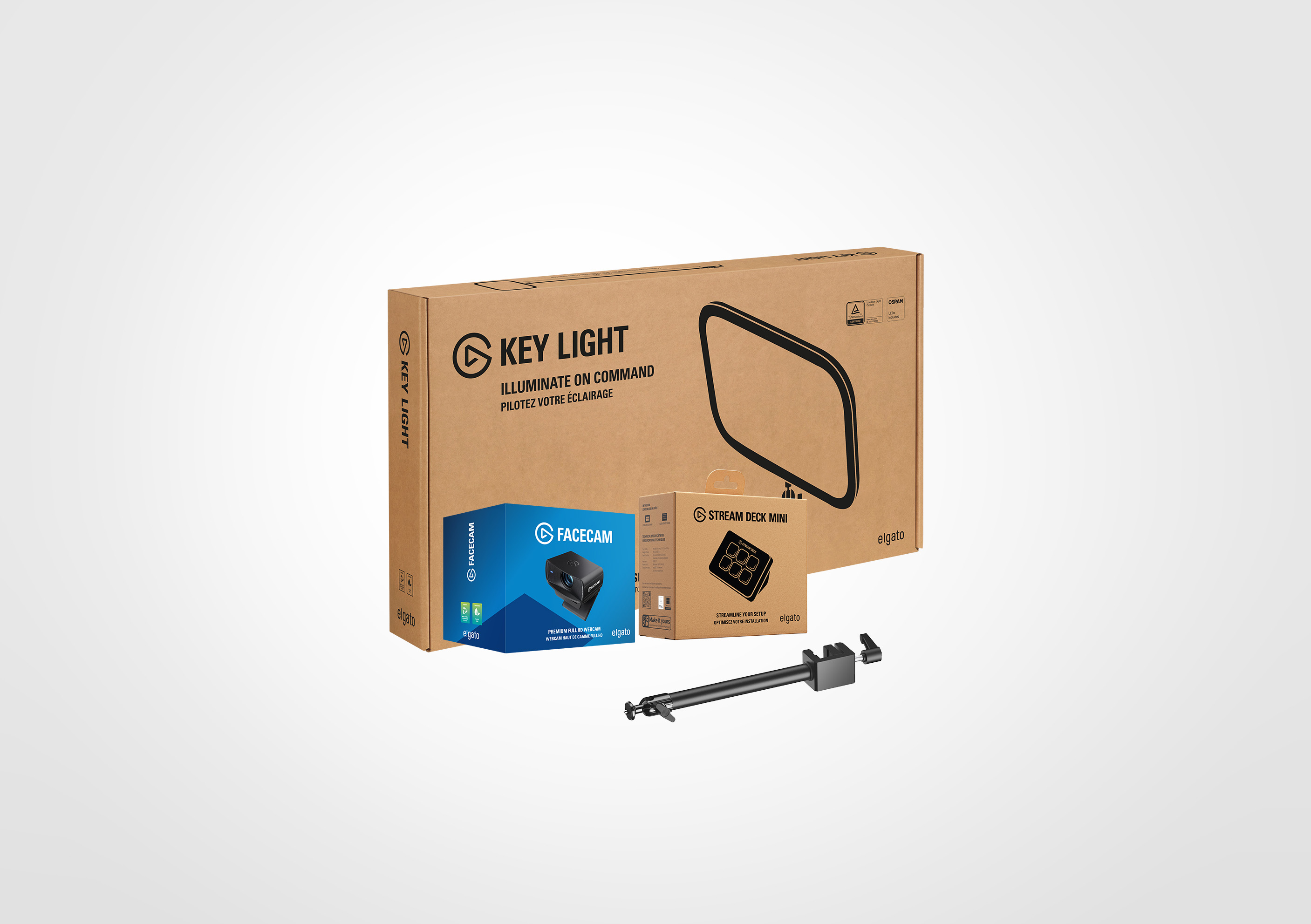 Key Light Solo Bundle - Solid HD Mini | Elgato